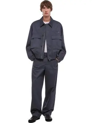 Helmut Lang Shirt Bomber - Slate Blue