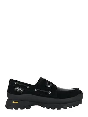 Sperry X Pleasures 3-eye Vibram Loafer - Black Leather Suede