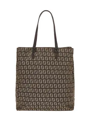 Fendi Zucchino Tote Bag - Brown