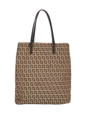 Fendi Zucchino Tote Bag - Brown
