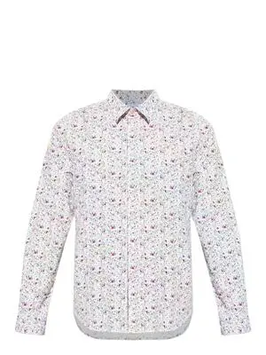Paul Smith Long-sleeve Floral-print Shirt - White