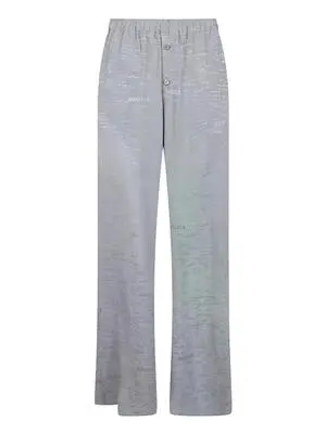 MAISON MARGIELA Patterned Straight Trousers - Grey