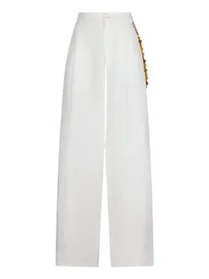 DARKPARK Phebe Wide-leg Trousers - White