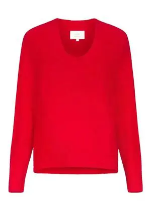 LOULOU Baji Knitted Sweater - Red