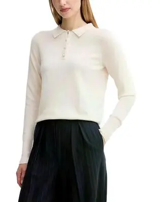 FRACOMINA Button-placket Polo Top - Neutrals