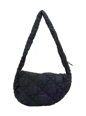 CARLYN Quilted Tote Bag - Black