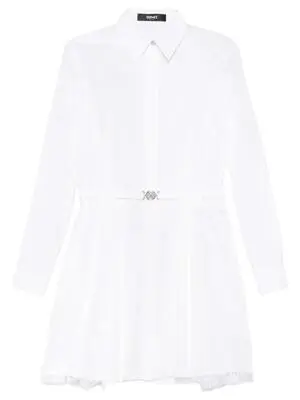 Versace Lace Insert Mini Dress - White