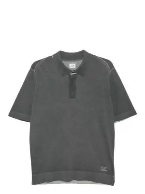 C.P. COMPANY Buttoned Polo Shirt - Grey