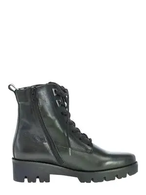 Gabor Davos Lace-up Combat Boots - Black