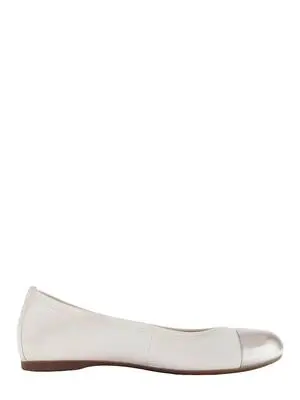 Gabor Leather Ballet Flats - Neutrals