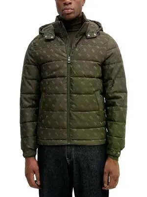 Guess Hooded Puffer Jacket - Green