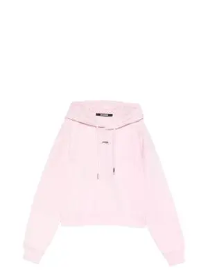 Jacquemus Logo-patch Hoodie - Pink