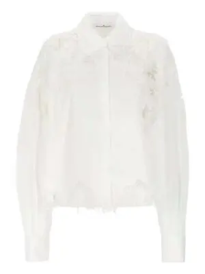 Ermanno Scervino Lace-trim Shirt - White