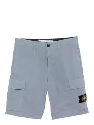 Stone Island Logo-patch Cargo Shorts - Blue