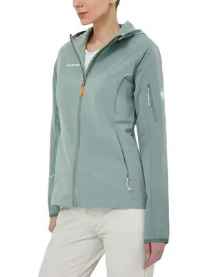MAMMUT Hooded Zip Top - Green