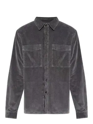 Paul Smith Patch-pocket Corduroy Shirt - Grey