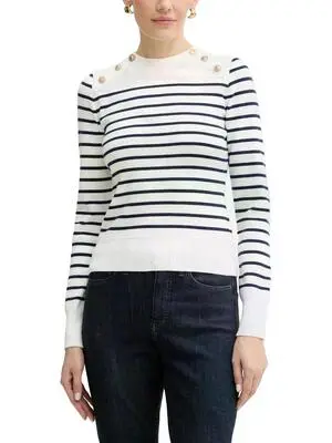 Guess Striped Knitwear - White