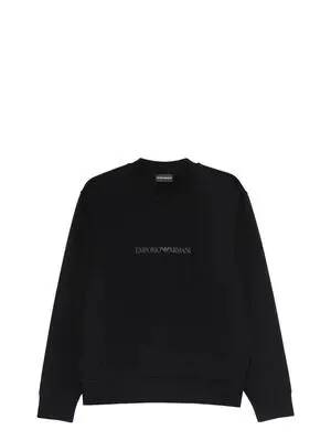 Emporio Armani Logo-detail Sweatshirt - Black