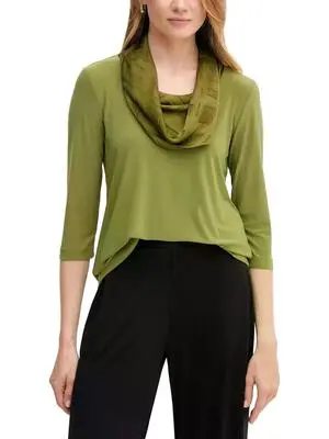 Joseph Ribkoff Textured Detail Top - Green