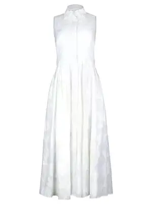 Michael Kors Sleeveless Midi Dress - White