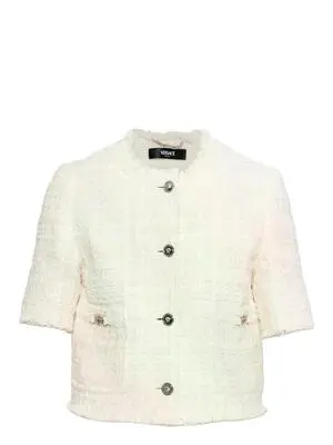 Versace Button Short-sleeve Jacket - Neutrals