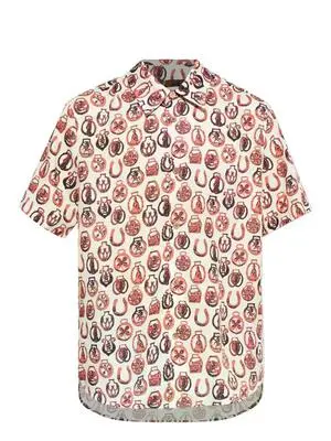 Paul Smith Graphic-print Short-sleeve Shirt - Neutrals