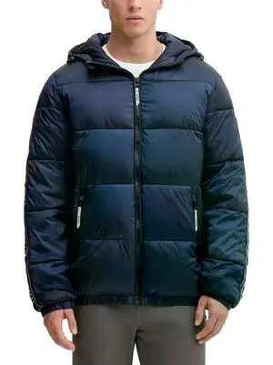 Guess Hooded Puffer Jacket - Blue