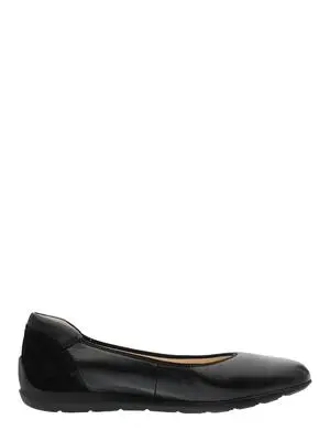 ARA Sardinia Leather Ballet Flats - Black