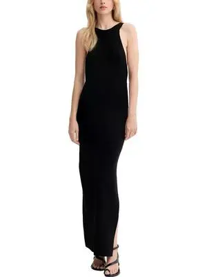 GESTUZ Sleeveless Maxi Dress - Black
