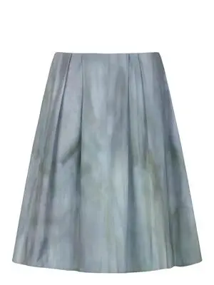 Vince Pleated A-line Skirt - Grey