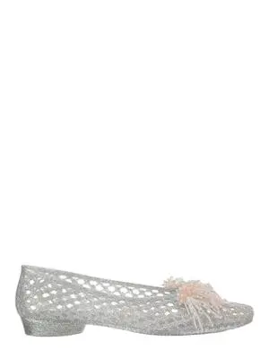 HEAVENLY JELLY Vow Metallic Ballet Flats - Silver