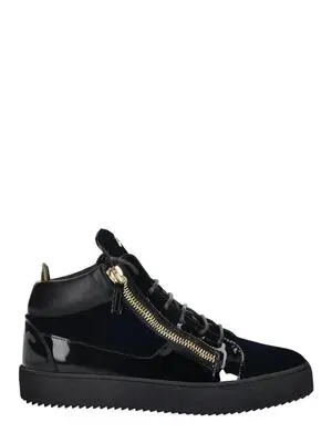 GIUSEPPE ZANOTTI Zip-detail High-top Sneakers - Black