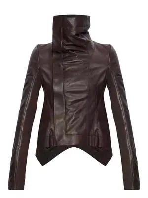 Rick Owens Naska Leather Jacket - Red