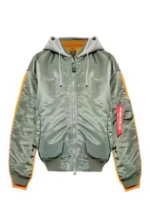 Vetements X Alpha Industries Hooded Bomber Jacket - Green