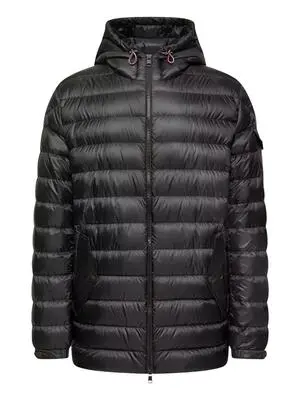 Moncler Zip-up Padded Coat - Black
