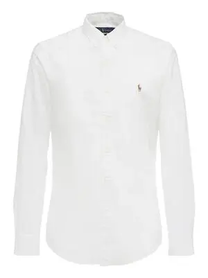 Polo Ralph Lauren Logo-embroidery Long-sleeve Shirt - White