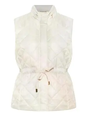 Michael Kors Quilted Tie-waist Gilet - Neutrals