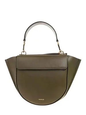 WANDLER Hortensia Small Flap Top-handle Tote Bag - Green