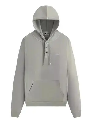 Kith Williams Iv Crystal Wash Interlock Hoodie - Grey