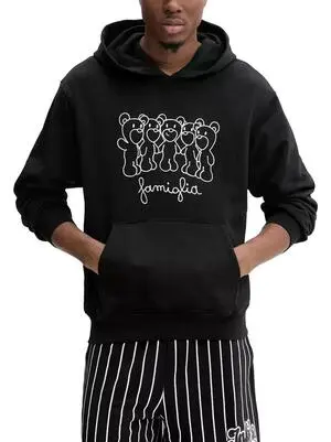 INBETWEENERS Graphic-print Hooded Hoodie - Black