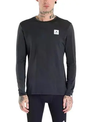 SAYSKY Reflective-logo Long-sleeve T-shirt - Grey