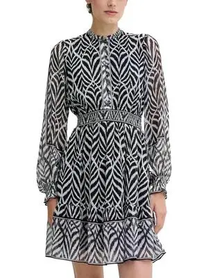 Hale Bob Nyra Printed Mini Dress - Black