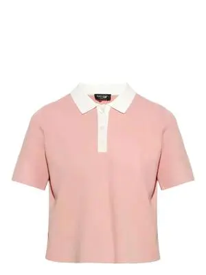 Kate Spade New York Knitted Polo Top - Pink