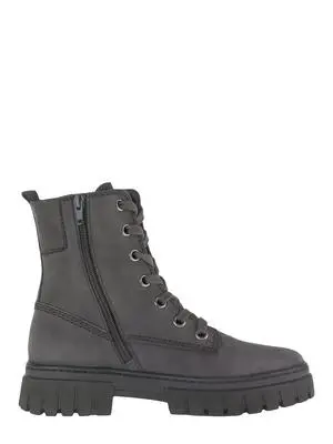 Gabor Chunky-sole Lace-up Boots - Grey