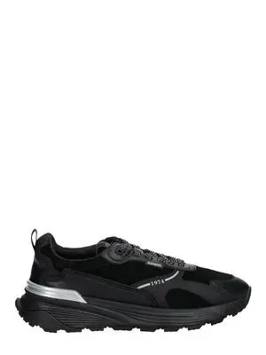Iceberg Silver-tone Panel Sneakers - Black