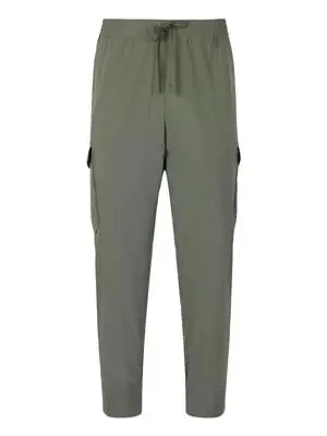 BOSS Elasticated-waist Poplin Cargo Pants - Green