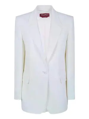 Max Mara Buttoned Blazer - White