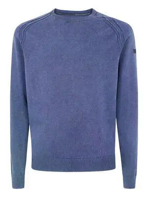 RRD Ribbed Crew-neck Sweater - Blue