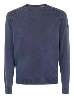 RRD Ribbed Crew-neck Sweater - Blue