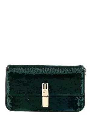 Furla Iride Sequined Flap Cross-body Bag - Green